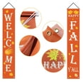 Fall Porch Sign Decoration Thanksgiving Banner Welcome Happy Autumn Ya ...