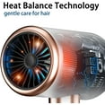 Professional Ionic Hair Dryer, Powerful 1600W Fast Drying Low Noise ...