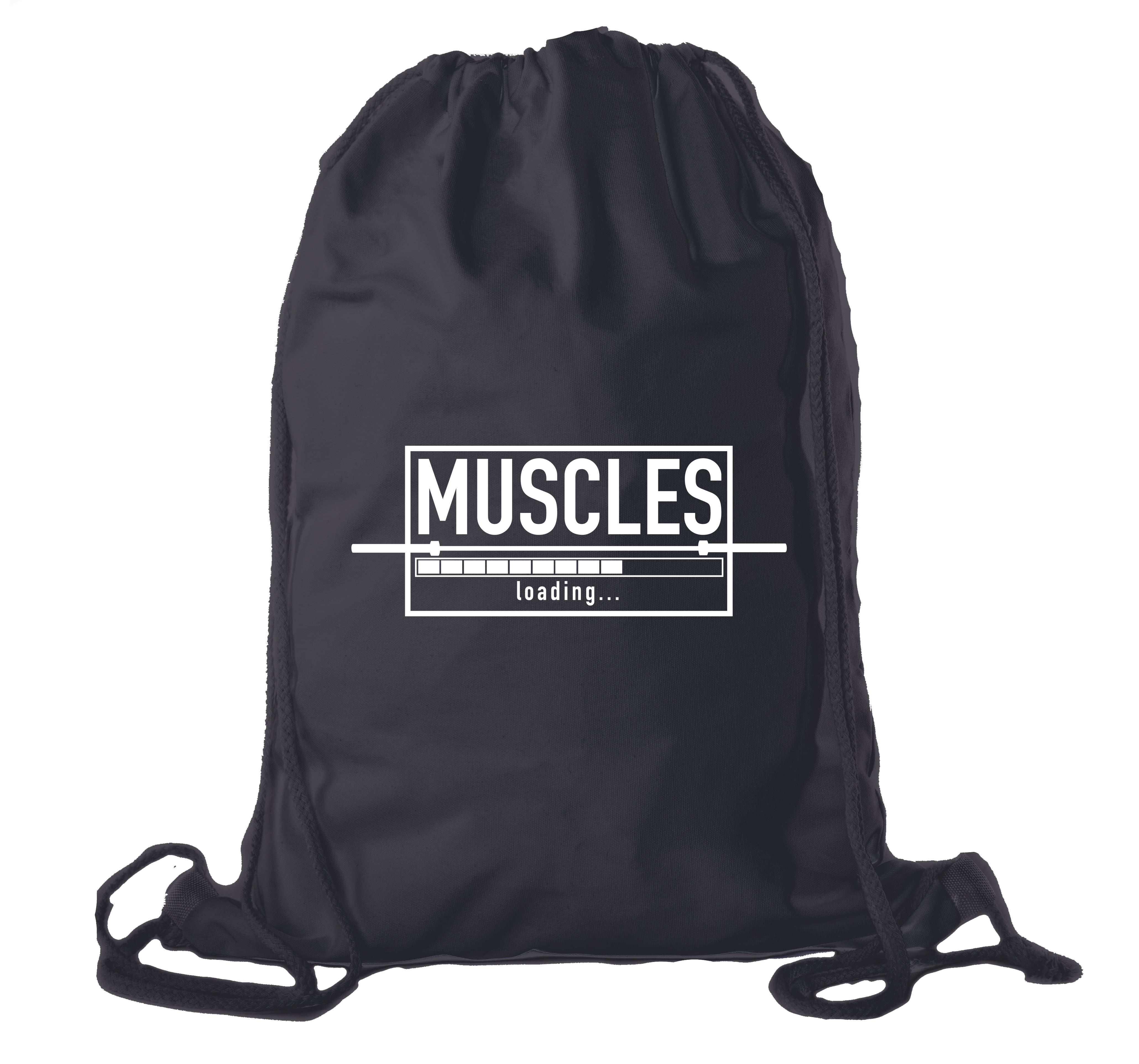 Cotton Motivational Gym Quote Bag, Gym Backpack with Inspirational Gym ...