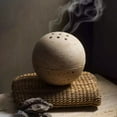 Natural Travertine Marble Sphere Incense Burner Ball, White Stone ...