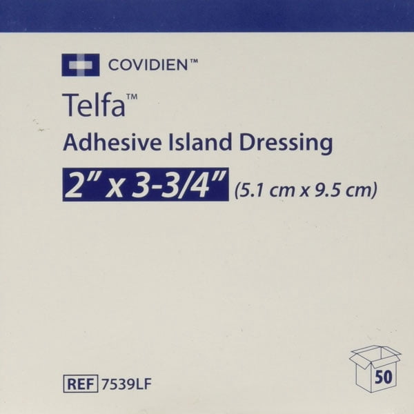 Covidien Telfa Island Wound Dressing 2 In x 3 3/4 In 50/Box - Walmart.com