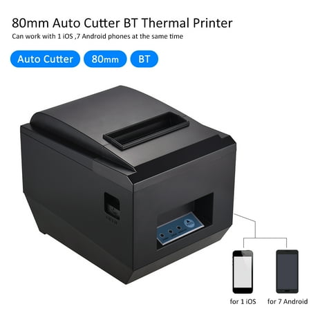 80mm BT Thermal Receipt Kitchen Printer Auto Cutter Compatible with ESC ...