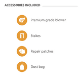 XJUMP Outdoor Inflatable Axe Toy Kit, Backyard Sports Toss Game with ...