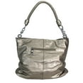 Zzfab Sparkle Rhinestone Suede Hobo Handbag Pewter - Walmart.com