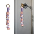 Colorful Flower Keychain Handwoven Cotton Rope Bag Ornament Creative ...