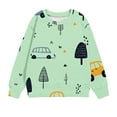 Frnrwgo Kids Sweatshirt for Girls Fashion Print Crew Neck Pullover ...