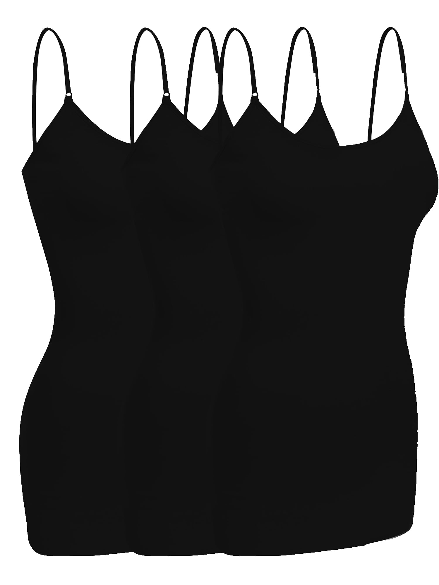 Emmalise Women Camisole Built in Bra Wireless Fabric Support Long ...