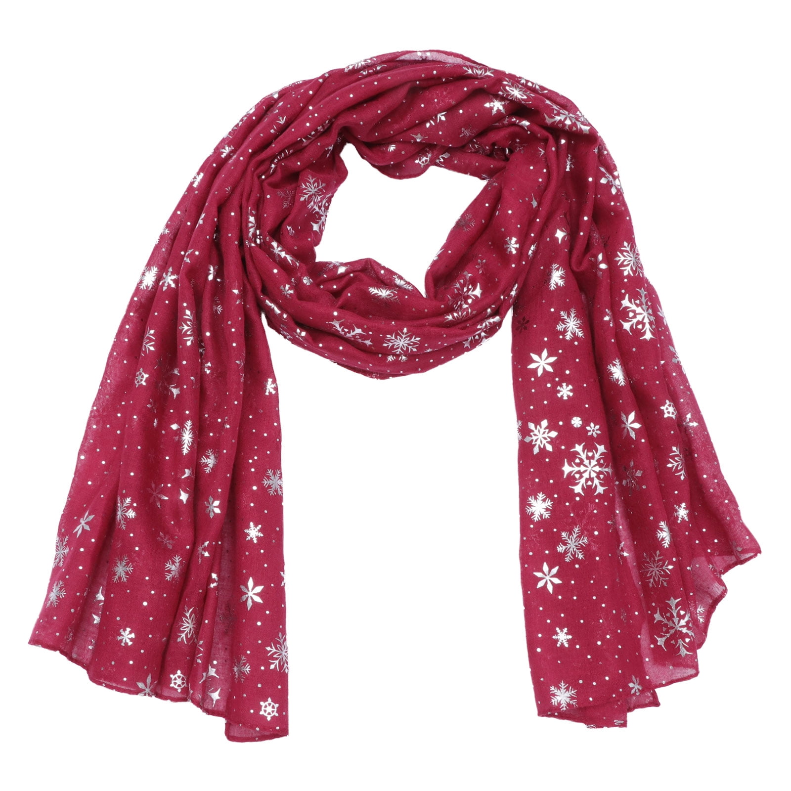 Click here for Pixnor 1pc Christmas Snowflake Pattern Scarf Hot S... prices