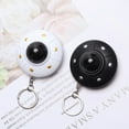 Cool Flying Saucer Keychain LED Light Spaceship Model Pendant Keyring ...