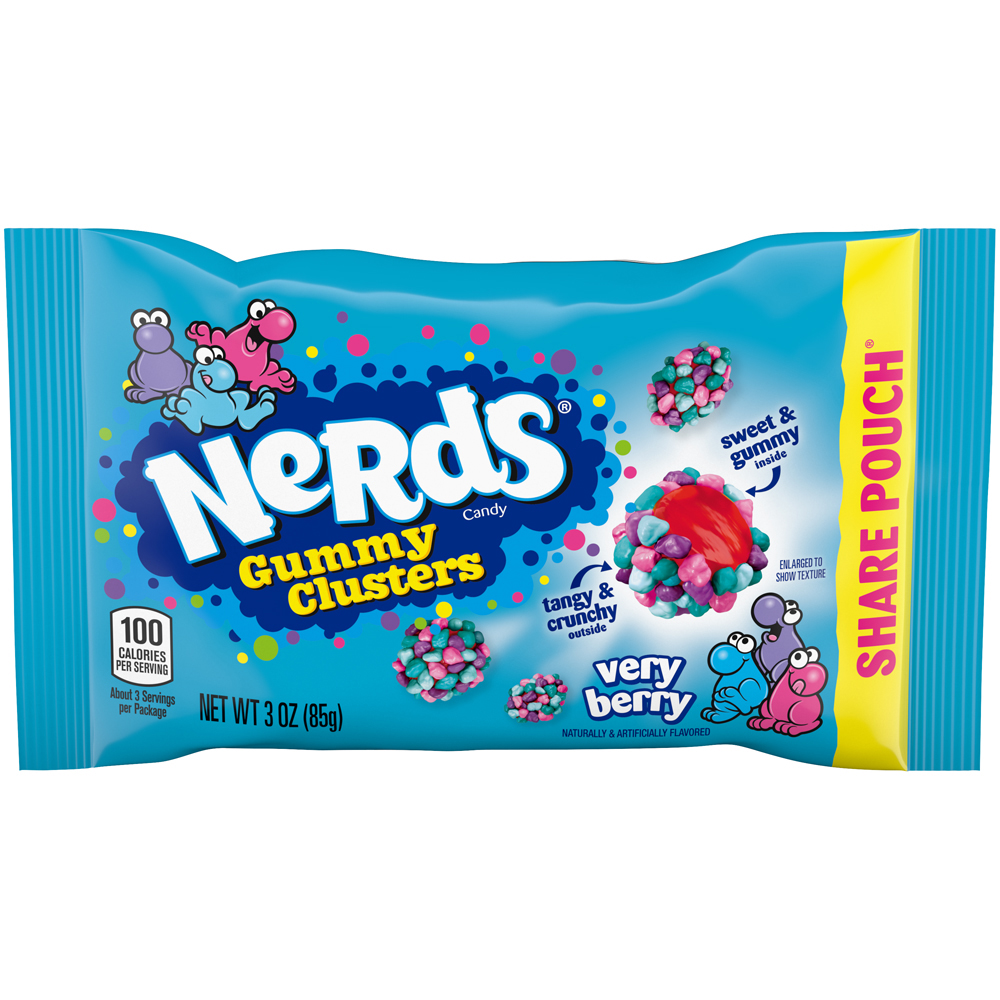 Nerds Gummy Clusters Very Berry 3 Oz Pouch Walmart