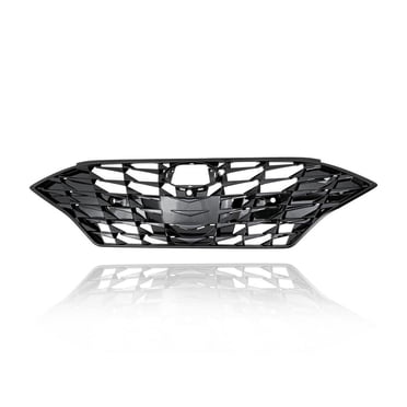 SHZAITOR Front Bumper Grille High Gloss Black Frame with Base Assembly ...