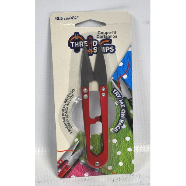 4.125 Inch Red Metal Thread Snips B4801 - Walmart.com