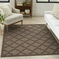 Nourison Easy Care Indoor/Outdoor Brown 5' x 7' Area Rug (5x7 ...