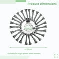 Weed Brush, 8-Inch Steel Wire Brush Wheel Trimmer Cutter Head, Rotary ...