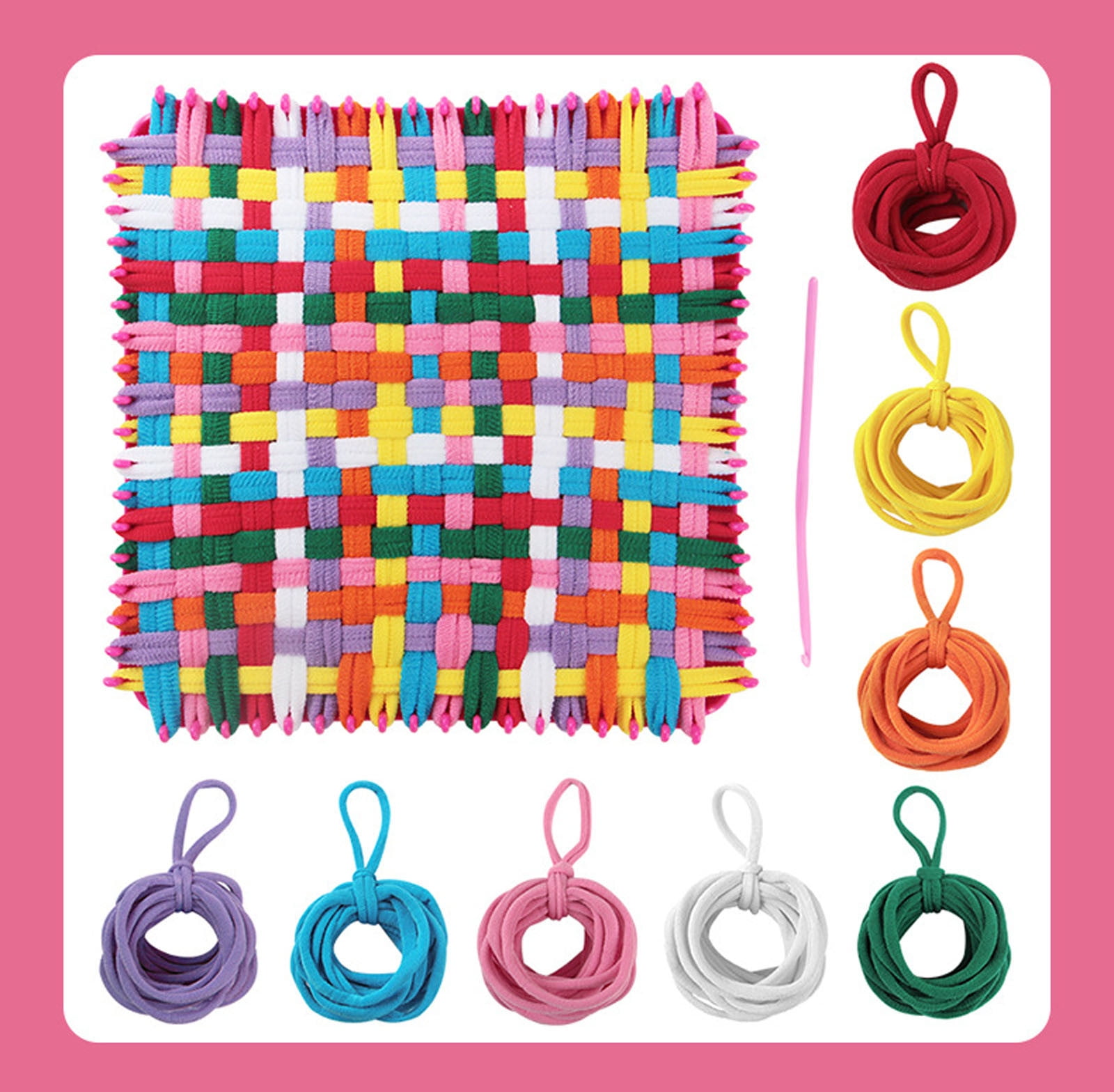 Fiudx Juguete de Punto En Bucle, Juego de Cuerdas Elásticas de Colores ...