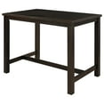 Rectangular Counter Height Dining Table, Rustic Wooden Dining Table for ...