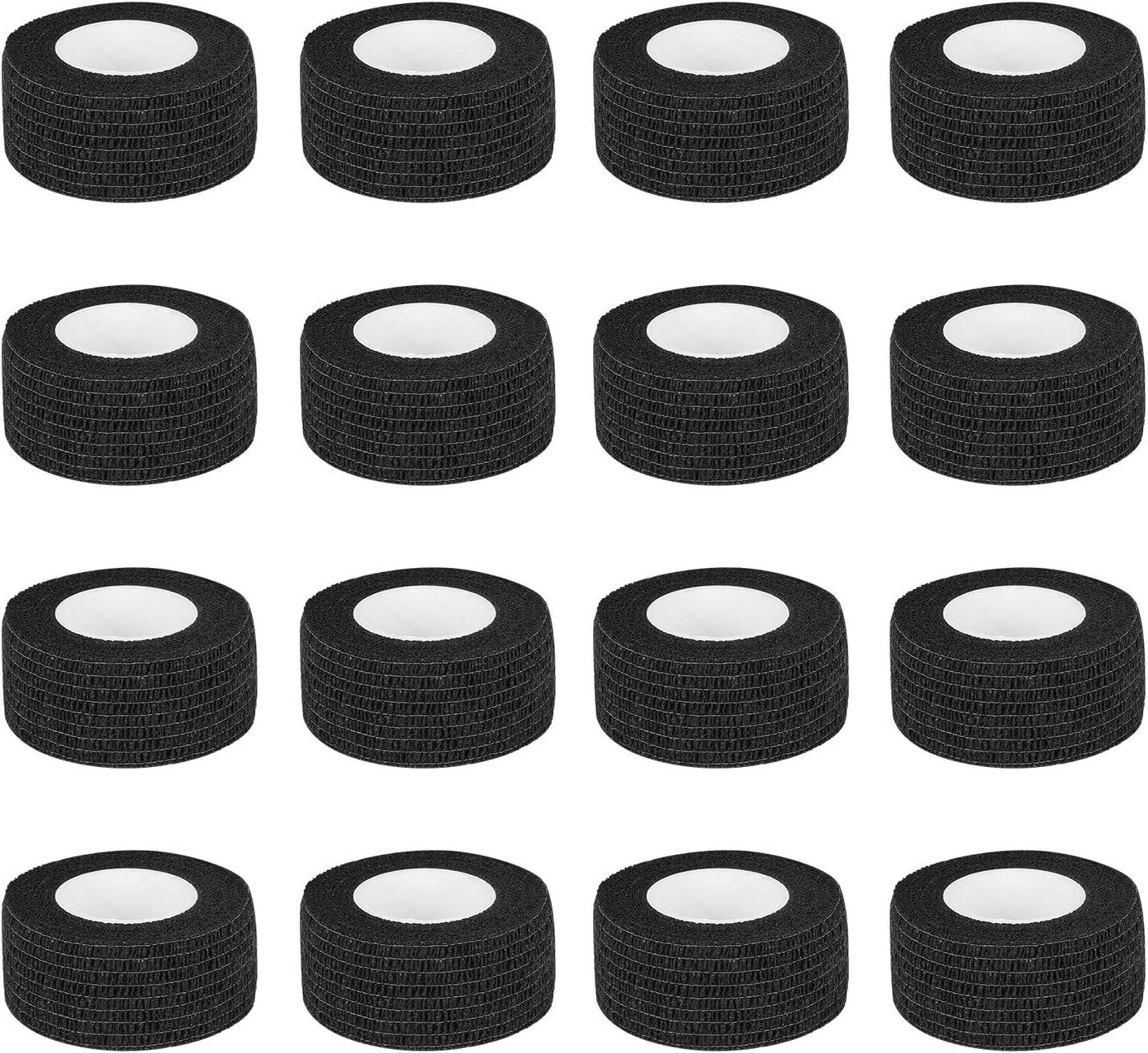 Bandage Wrap 16 Pack 1”x 5 Yards Self Adherent Wrap Breathable Self ...