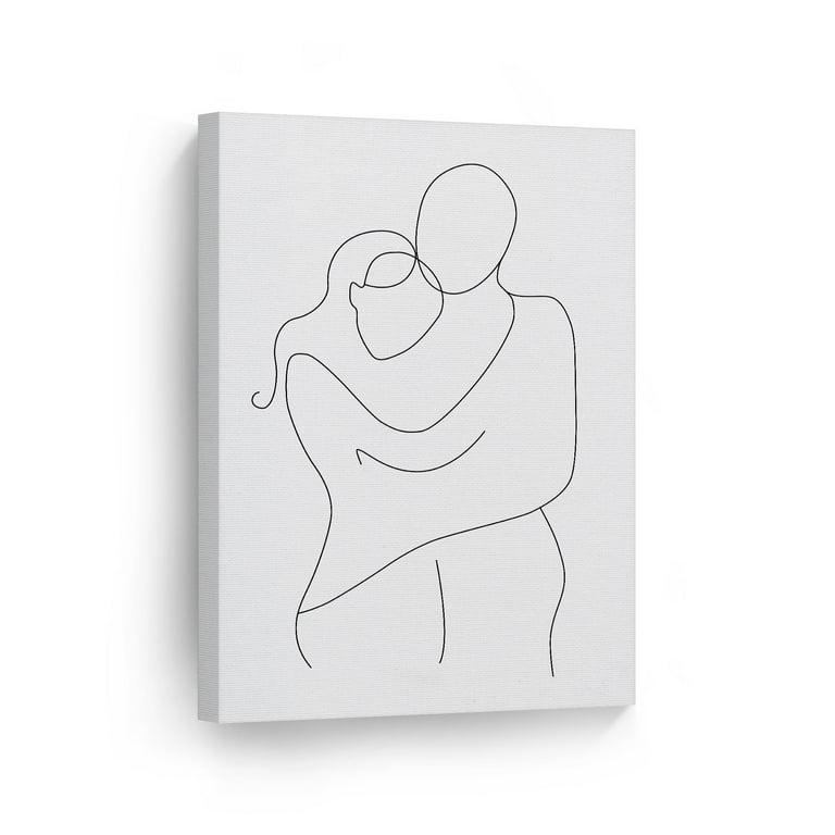Couples Cuddling Drawing