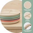 9-Inch Unbreakable Divided Plates, 8-Pack Microwave & Dishwasher Safe ...