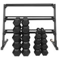 BalanceFrom 550 LB Dumbbell Set with 3-Tier Rack, Pair of 5-50 LBs ...