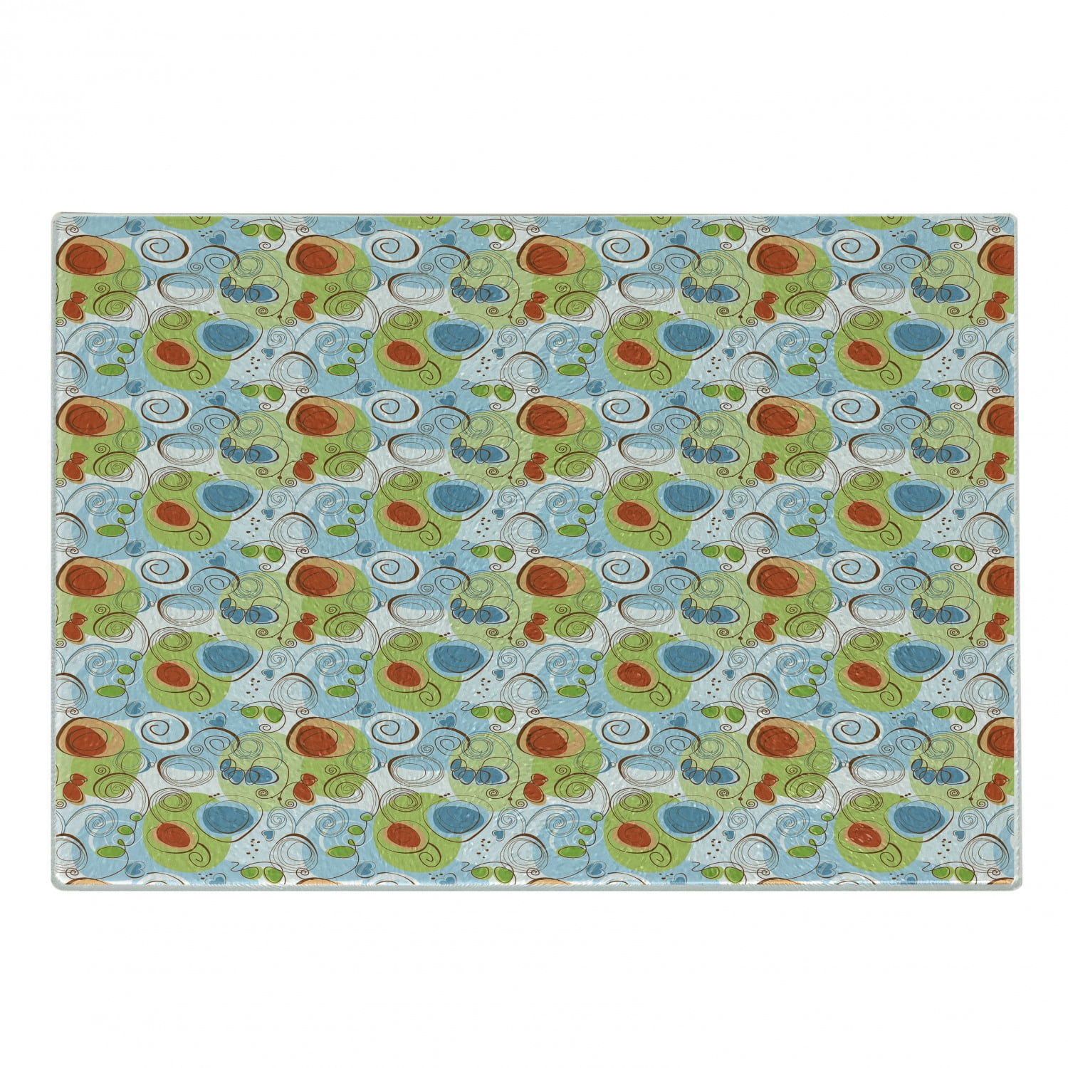 Funky Cutting Board, Whimsical Fun Pattern with Random Swirls Spirals ...