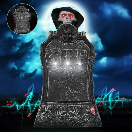 Animated Halloween Decor,Lighted Gravestone Tombstone Spirit Halloween ...