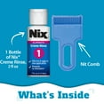 Nix Lice Killing Creme Rinse Extra Strength and Lice Comb, 2 fl oz HSA ...