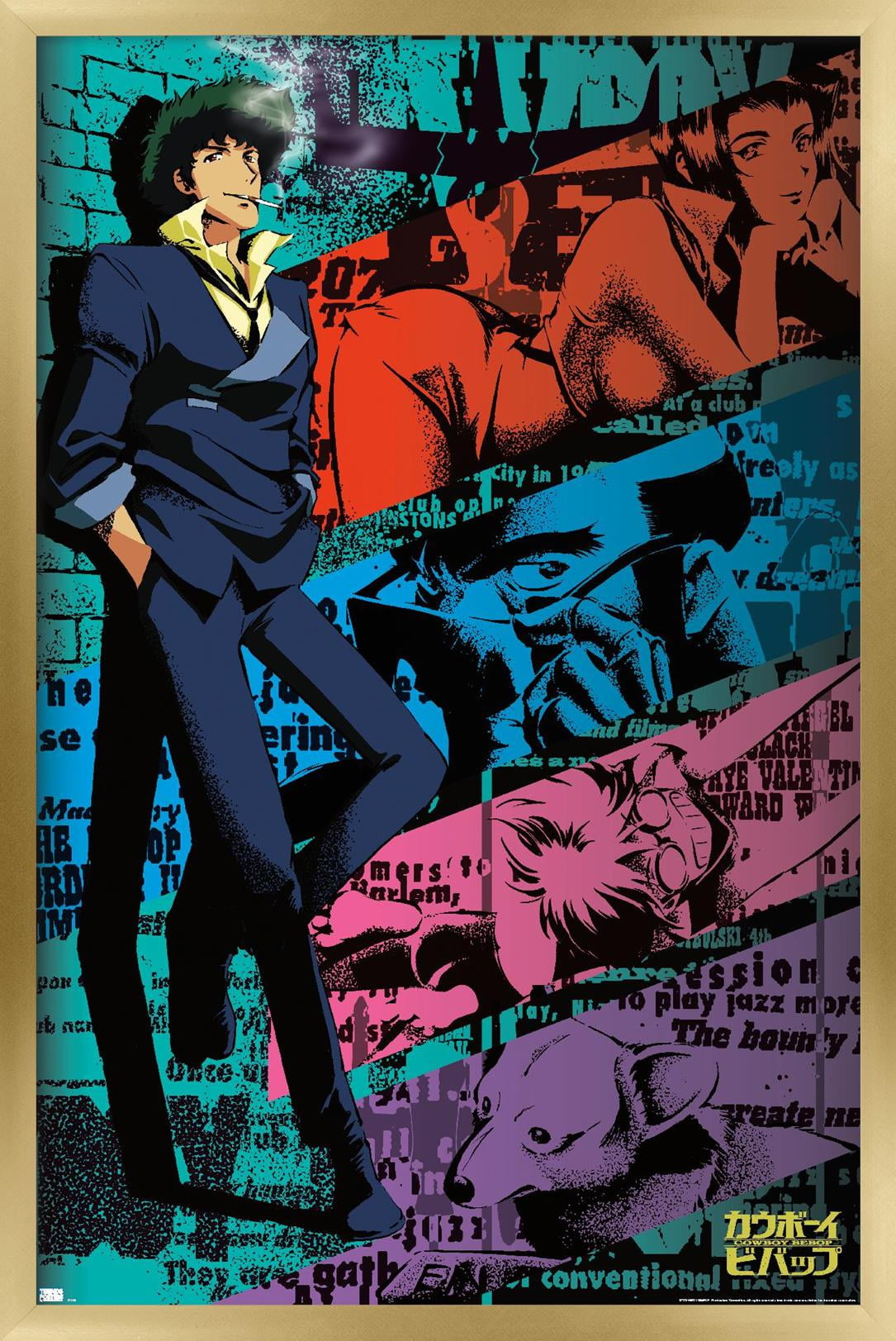 Cowboy Bebop - Roster Wall Poster, 14.725" x 22.375", Framed - Walmart.com