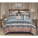Chezmoi Collection Boone 7-Piece Southwestern Cowboys Rodeo Comforter ...