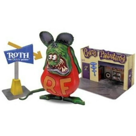 Revell Rat Fink with Diorama Plastic Model Kit Multi-Colored - Walmart.com