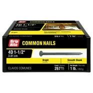 Grip Rite 40C 50 Lb 5" Bright Smooth Shank Common Nail - Walmart.com
