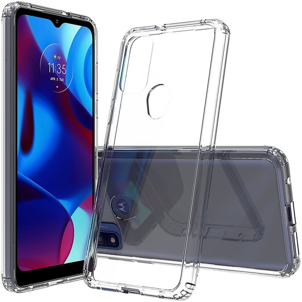 Clear Case for Moto G Pure 2021, Transparent [Aquaflex] Semi-Flexible ...