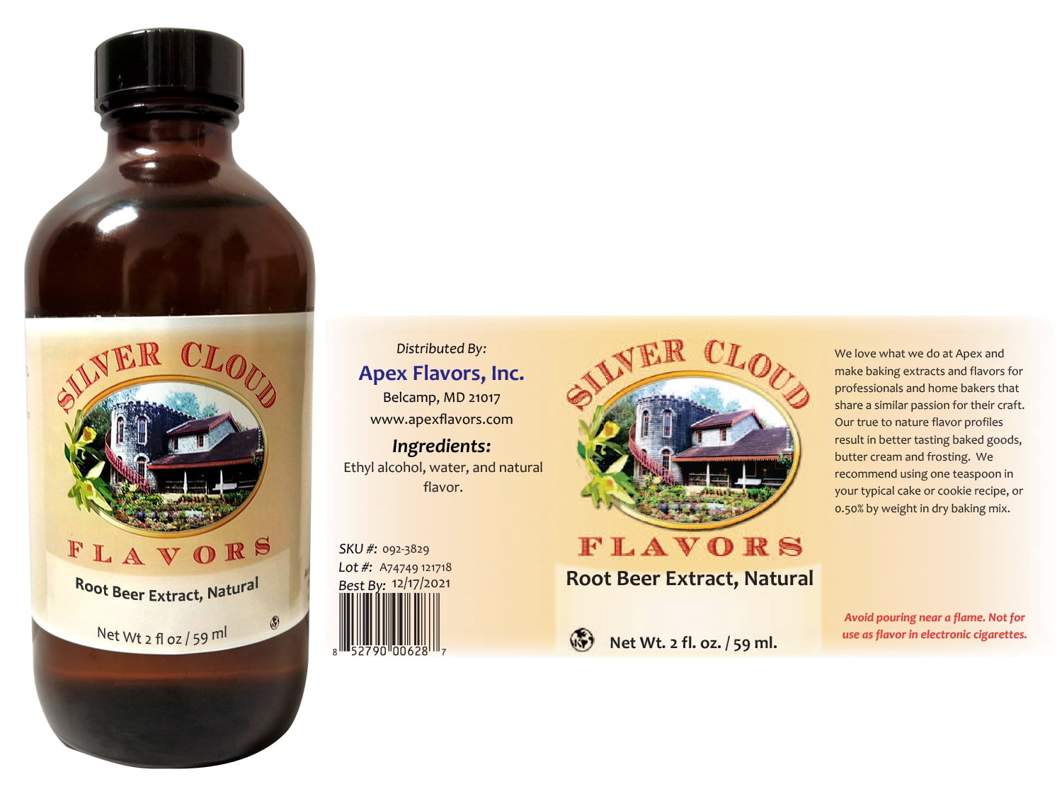 Root Beer Extract, Natural - 2 fl. oz. glass bottle - Walmart.com