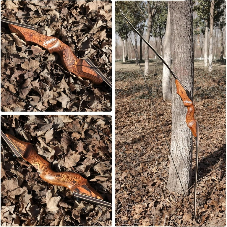 Pmz Takedown Longbow 60" Black Hunter Longbow - Takedown Archery Bow ...