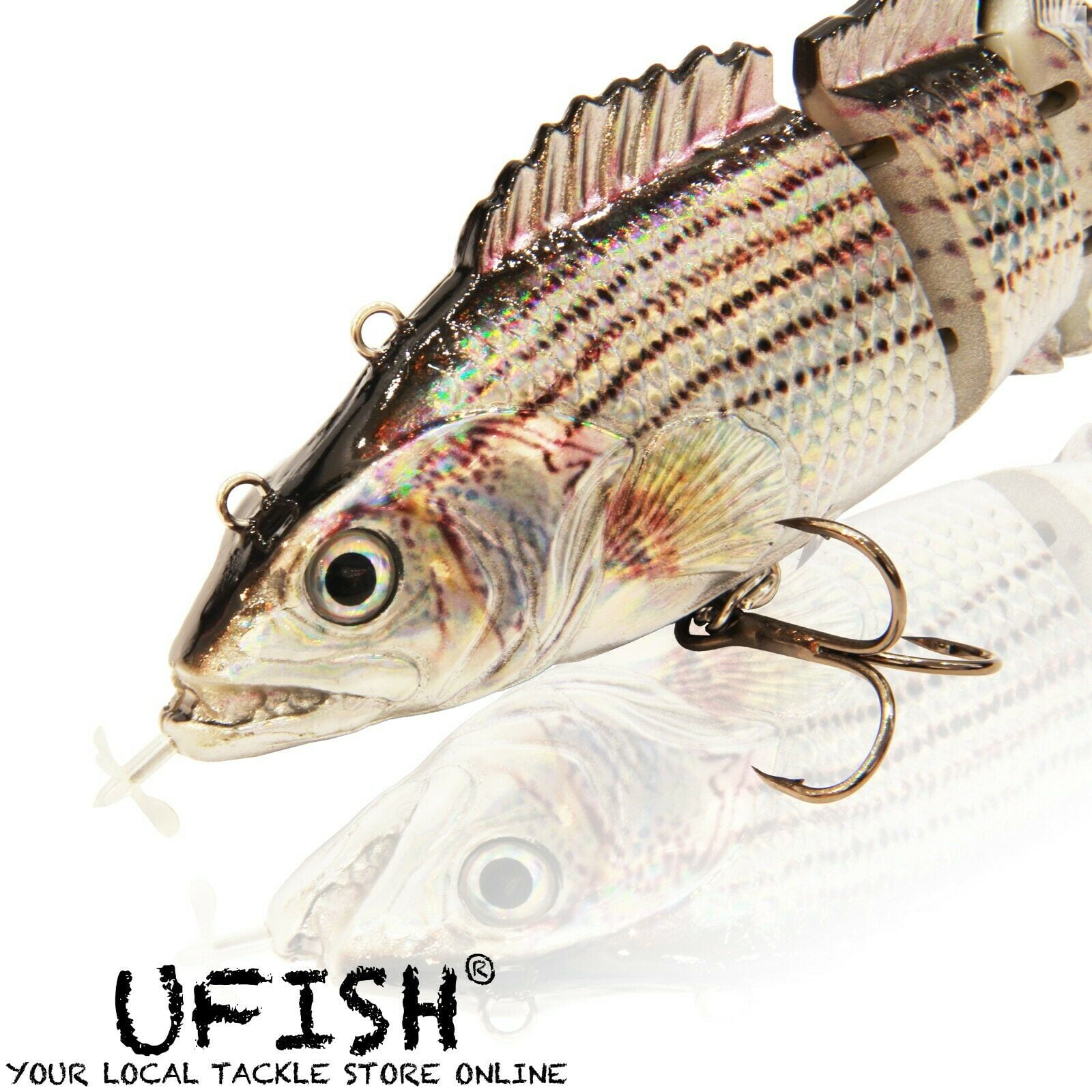 Large Robotic Lure Animated Swimbait Electric USB Wobbler Self Swimming ...