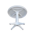 36" Round Pedestal Dining Table - White - Walmart.com