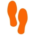 LiteMark X-Large Size Orange Removable Footprint Decals - Pack of 4 ...