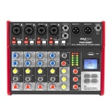 Pyle PMXU68BT 6 Channel Bluetooth Sound Board Mixer System for DJ ...