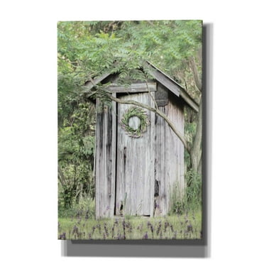 Epic Graffiti 'Folk Art Outhouse II' by Pam Britton, Canvas Wall Art ...