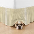 Abstract White Striped Bed Skirt Bed Skirts Queen Size 16 Inch Drop ...