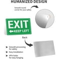 Exit Keep Left Sign 8"x12" - Aluminum Tin Warning for Home Outdoor ...