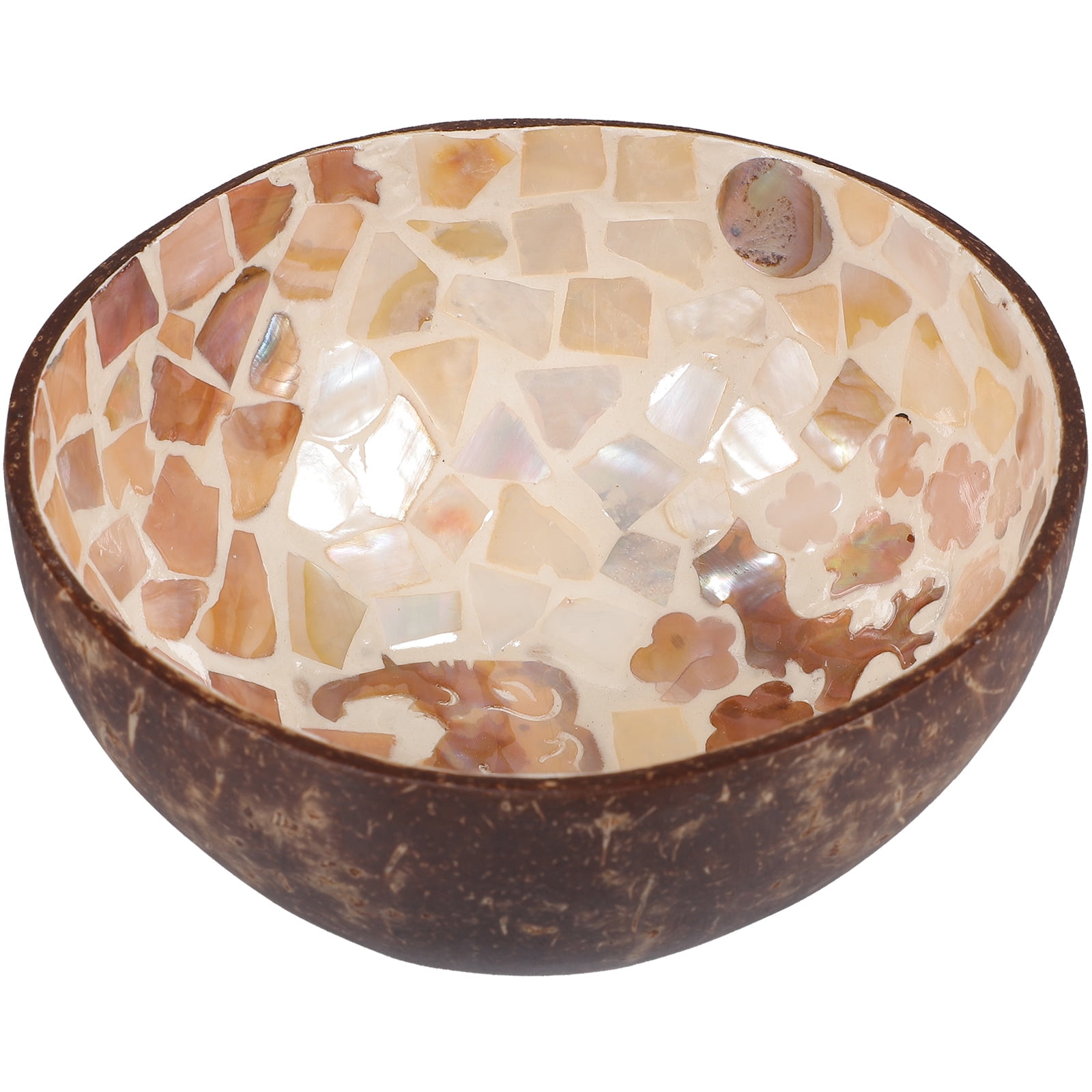 BESTONZON Coconuts Shell Bowl Decorative Salad Bowl Natural Coconuts ...