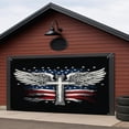 6x13ft 4th of July Cross Garage Door Banner Cover, Independence ...