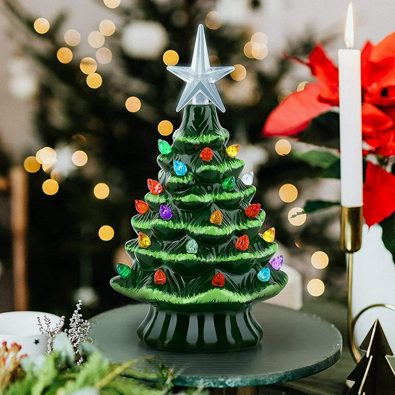 Christmas Tree Snow Scene