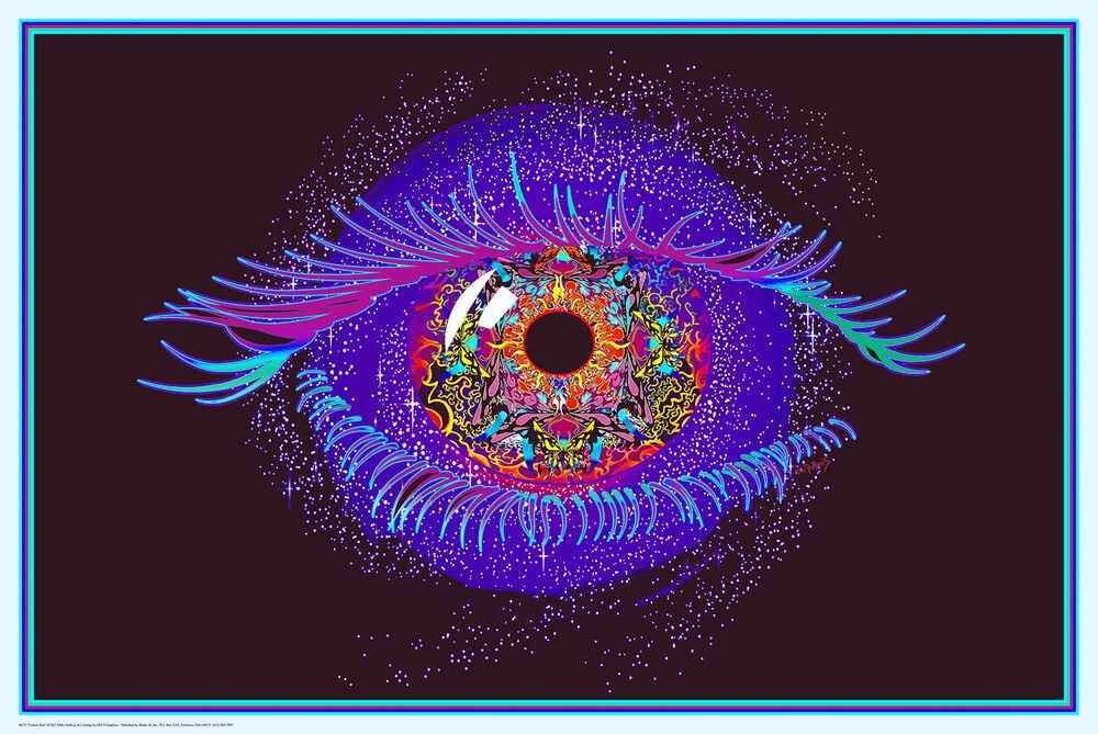 Cosmic Eye Non-Flocked Blacklight Poster 36.5" x 24.5" Laminated ...