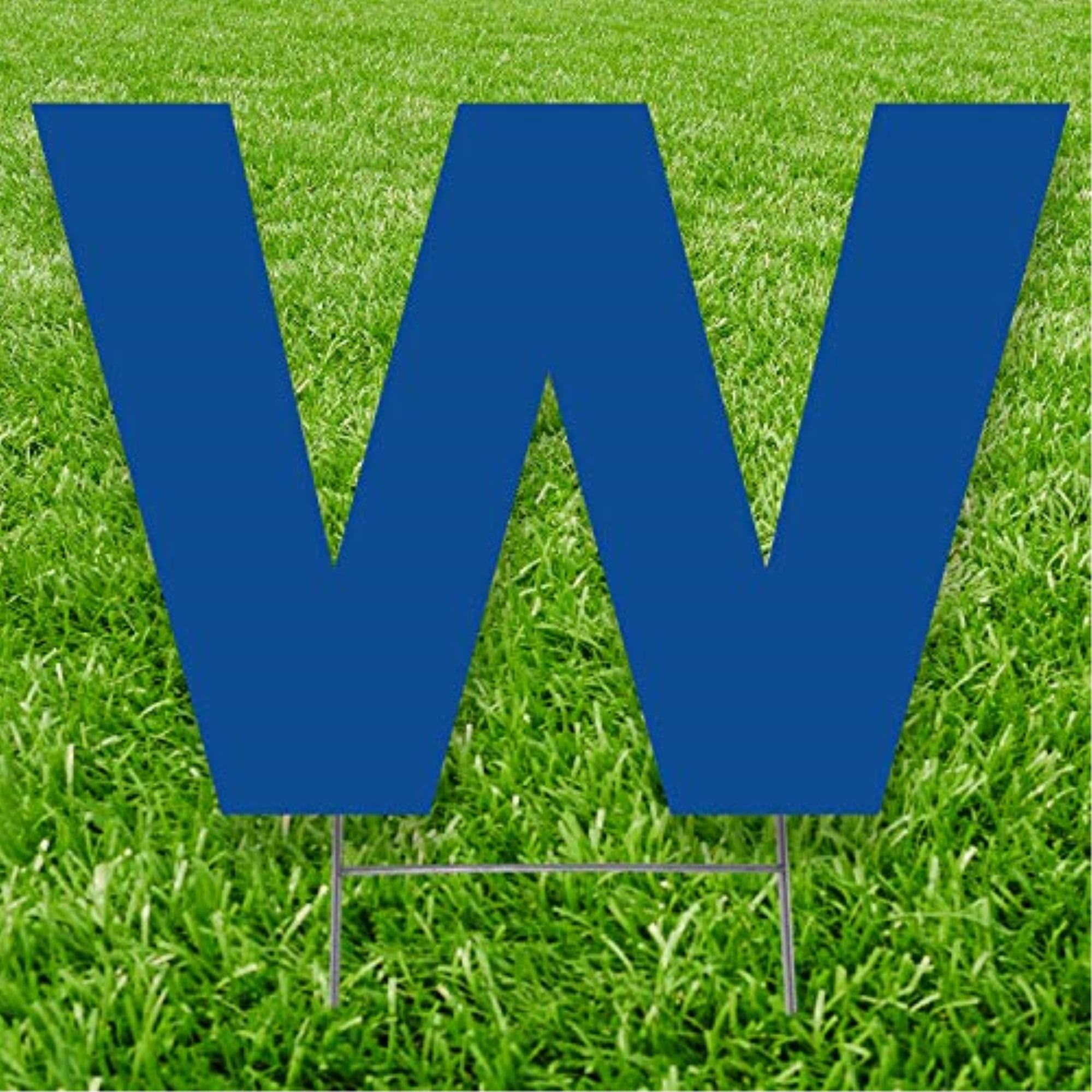 Blue Letter W 20 inches tall - Walmart.com