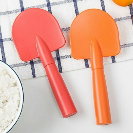 Zeus Rice Scoop Lovely Shovel Shape Plastic Non-stick Spoon Rice Paddle ...