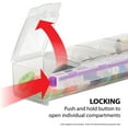 Craft Mates Lockables Double Organizer, 9" x 4.25" x 1.25", 4 ...