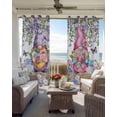 Blue Purple Gnomes Blackout Curtains for Bedroom/Living Room, Thermal ...