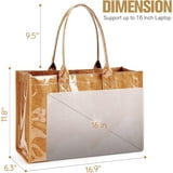 Kalidi Women's PVC Tote Bag, Brown - Walmart Business Supplies